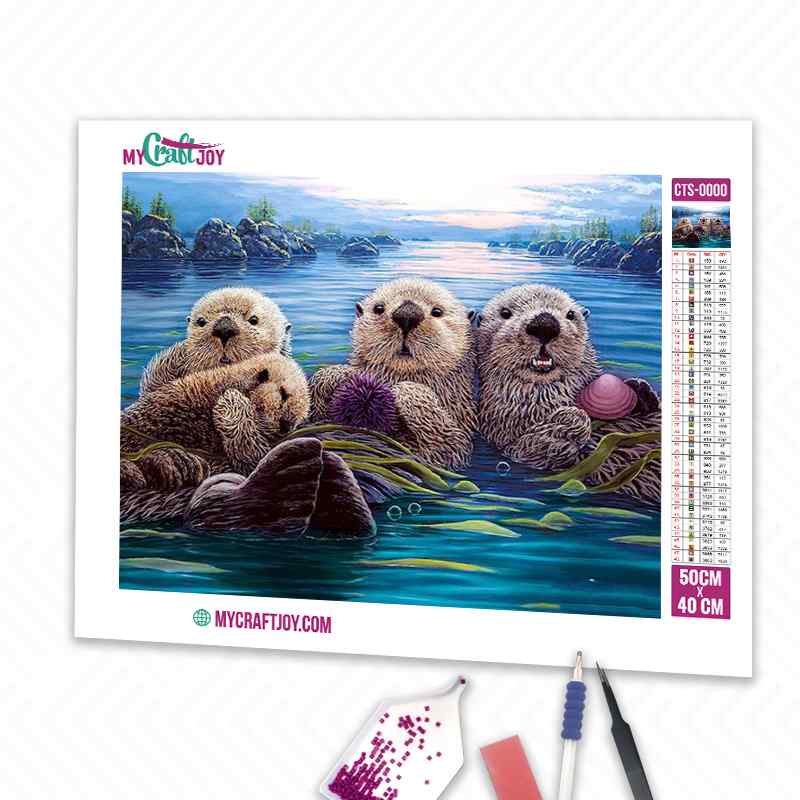 Beavers - DIY Diamond Painting Kit – MyCraftJoy